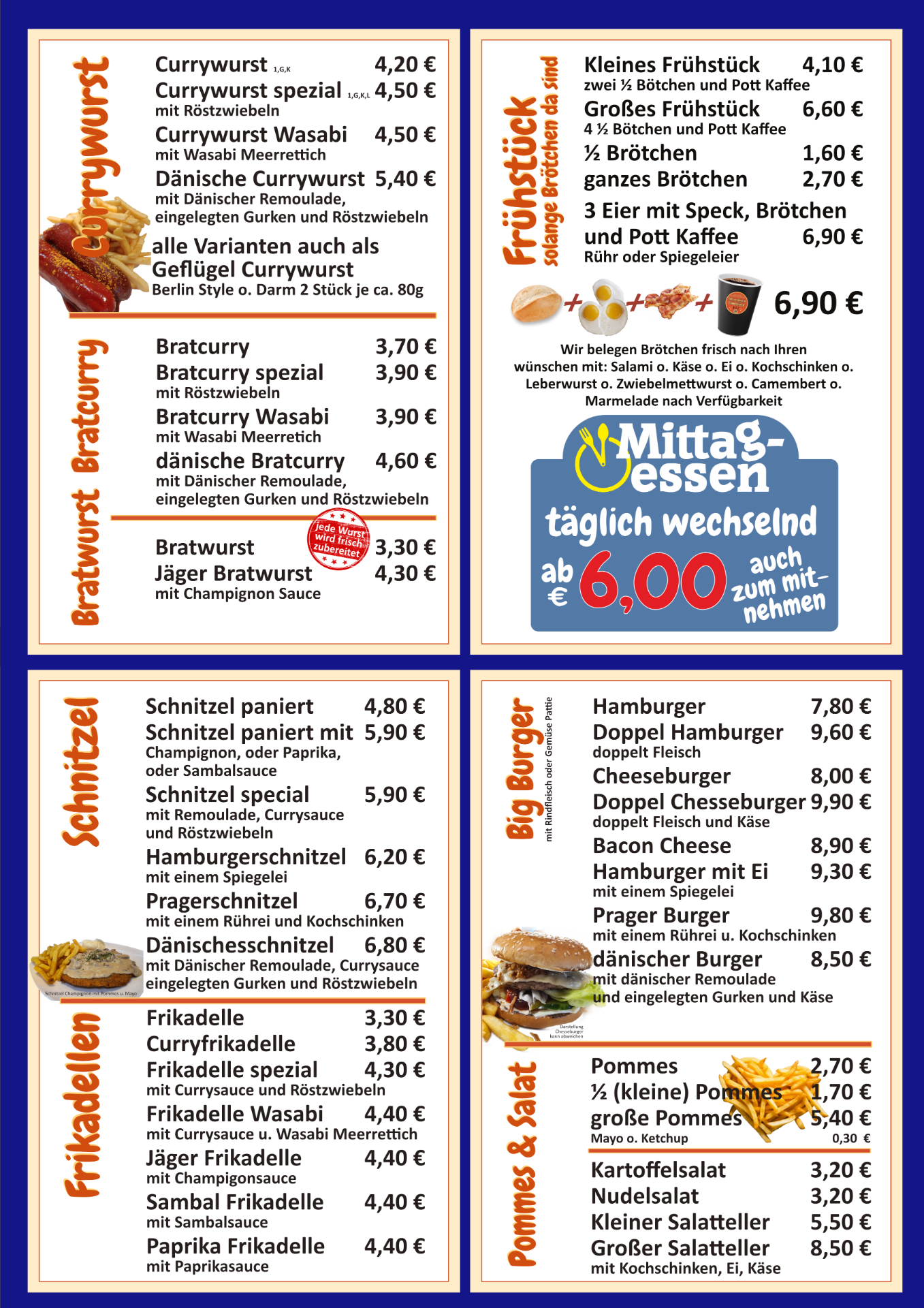 Speisekarte :: Martins Imbiss